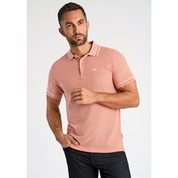 Poloshirt LINDBERGH "Poloshirt Relaxed Fit", Herren, Gr. M, orange, Obermaterial: 50% Baumwolle, 50% Polyester, unifarben, l&auml;ssig geschnitten, Shirts