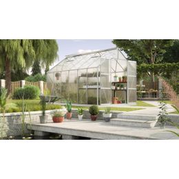 Gew&auml;chshaus Vitavia "Uranus 9900", silber (silberfarben), B:254cm T:379cm, Gew&auml;chsh&auml;user
