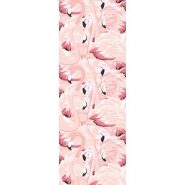 Vinyltapete queence "Mara", rosa, B:0,9m L:2,5m, Vinyl, Tapeten, 90x250cm, selbstklebend, kinderleichte Anbringung,, Sticker