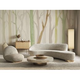 Fototapete Komar "Komar Vlies Fototapete - Shadow Woods - Gr&ouml;&szlig;e 350 x 250 cm", lila (modern), H:1,04m L:2,5m, Vlies, Tapeten