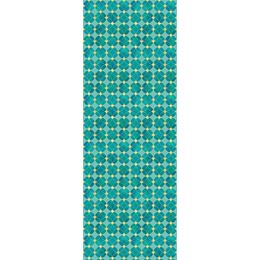 Vinyltapete queence "Alisa", blau (t&uuml;rkis), B:0,9m L:2,5m, Vinyl, Tapeten, 90x250cm, selbstklebend, kinderleichte Anbringung,, Sticker