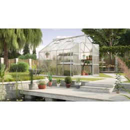 Gew&auml;chshaus Vitavia "Uranus 8300", silber (silberfarben), B:254cm T:317cm, Gew&auml;chsh&auml;user