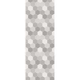Vinyltapete queence "Deslo", grau, B:0,9m L:2,5m, Vinyl, Tapeten, 90x250cm, selbstklebend, kinderleichte Anbringung,, Sticker