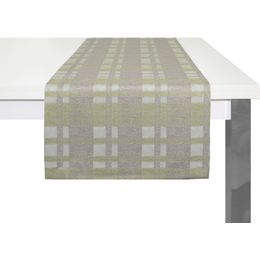 Tischl&auml;ufer WIRTH "LAUFENBERG" Gr. 1, gr&uuml;n (lindgr&uuml;n), B:40cm L:150cm, Baumwolle, Polyester, Tischdecken