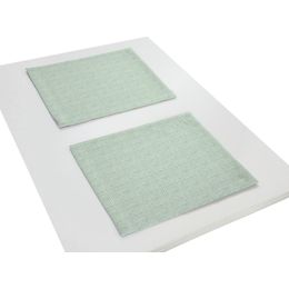Platzset WIRTH "Berwick" Gr. 1, gr&uuml;n, B:40cm L:35cm, Obermaterial: 50% Baumwolle, 50% Polyester, Platzsets