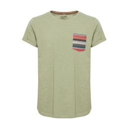 T-Shirt Blend "T-Shirt BHElandro", Herren, Gr. L, gr&uuml;n (oil gr&uuml;n), Obermaterial: 100% Baumwolle CO., Shirts T-Shirt