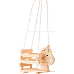 Babyschaukelsitz Small Foot "Pferd", beige (natur), Schaukelsitze, Kinder, bis 30 kg, Massivholz, B:29cm H:30cm T:45cm