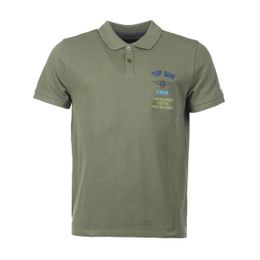 T-Shirt Top Gun "TG20201018", Herren, Gr. 52L, gr&uuml;n (olive), Obermaterial: 100% Baumwolle, Shirts T-Shirt