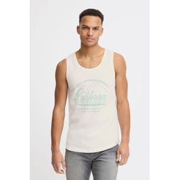 Tanktop Blend "BHGalifo", Herren, Gr. M, snow wei&szlig;, Web, 100% Baumwolle, gemustert, regular fit, Rundhals, Tops Tanktop, L&auml;ssiges Tanktop mit Print