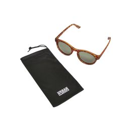 Sonnenbrille Urban Classics "Urban Classics Unisex Sunglasses Sunrise UC", Damen, braun leo, gr&uuml;n, Sonnenbrillen Sonnenbrille