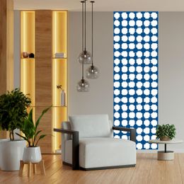 Vinyltapete queence "Muster-Blau", bunt, B:0,9m L:2,5m, Vinyl, Tapeten, 90x250cm, selbstklebend, kinderleichte Anbringung,, Sticker