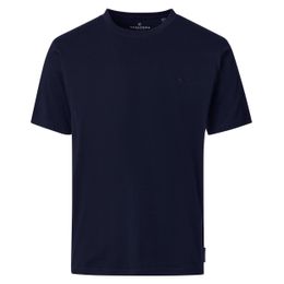 T-Shirt Casamoda "Casamoda T-Shirt uni", Damen, Gr. L, blau (dunkelblau), 100% Baumwolle, Shirts T-Shirt