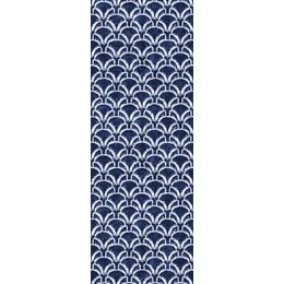 Vinyltapete queence "Benja", blau, B:0,9m L:2,5m, Vinyl, Tapeten, 90x250cm, selbstklebend, kinderleichte Anbringung,, Sticker