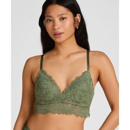 Hunkem&ouml;ller B&uuml;gelloser BH HUNKEM&Ouml;LLER "Gepolsterter b&uuml;gelloser BH Andrea", Damen, Gr. 75E, Cup E, gr&uuml;n, 74% Polyamid, 18% Polyester, 8% Elasthan, BHs