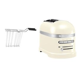 KitchenAid Toaster "Artisan 5KMT2204EAC ALMOND CREAM", braun (almond cream), B:18cm H:22,5cm T:33cm, Toaster, mit Sandwichzange