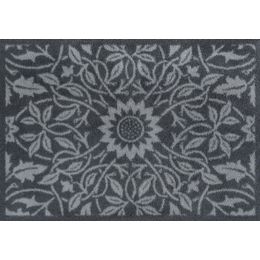 Fu&szlig;matte TURTLE MAT "St James Ceiling Grey", blau, B:60cm H:9mm L:85cm, Baumwolle, Teppiche, Fu&szlig;matte