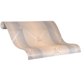 Gl&ouml;&ouml;ckler Vliestapete GL&Ouml;&Ouml;CKLER, braun (bronzefarben), B:0,7m L:10,05m, Vlies, Tapeten, moderne Tapete f&uuml;r Wohnzimmer Schlafzimmer K&uuml;che