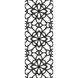Vinyltapete queence "Kendra", schwarz, B:0,9m L:2,5m, Vinyl, Tapeten, 90x250cm, selbstklebend, kinderleichte Anbringung,, Sticker