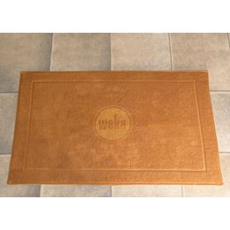 Badematte Weka, beige, H:50mm, Baumwolle, Badematten, Badematte, BxL: 60x90 cm