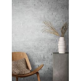 Vliestapete marburg, grau (wei&szlig;, grau), B:0,7m L:10,05m, Vlies, Tapeten, moderne Tapete f&uuml;r Wohnzimmer Schlafzimmer K&uuml;che