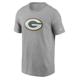 T-Shirt Nike "Nike T-Shirt Green Bay Packers Nike Logo Essential", Damen, Gr. L, grau, 80% Baumwolle, 20% Polyester, Shirts T-Shirt