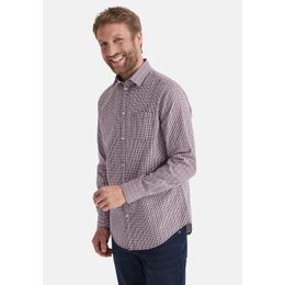 Flanellhemd Stooker Men "HARLEY Hemd Langarm Regular Fit", Herren, Gr. L, US-Gr&ouml;&szlig;en, bordeaux vichy, Web, 100% Baumwolle, regular fit, Hemden, Langarm Hemd Regular Fit f&uuml;r Herren