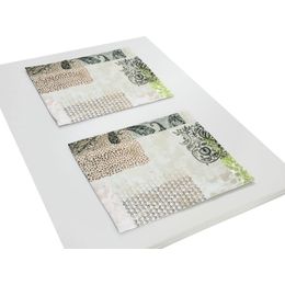 Platzset WIRTH "JOLANDA" Gr. 1, gr&uuml;n, B:40cm L:35cm, Obermaterial: 100% Polyester, Platzsets