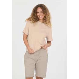Funktionsshirt NOU "Leisy", Damen, Gr. 36, natur, 100% Baumwolle, unifarben, normal, Rundhals, Shirts Funktionsshirt, relaxed fit