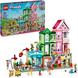 Konstruktionsspielsteine Lego "Heartlake City Wohn- und Einkaufsstra&szlig;e (42670), Lego Friends", bunt, Spielbausteine, Kinder, Kunststoff, Made in Europe