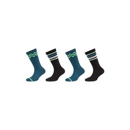 Socken s.Oliver "Socken 6er Pack", Damen, Gr. 27/30, schwarz, 84% Baumwolle 14% Polyamid 2% Elasthan, Socken Socken