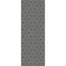 Vinyltapete queence "Stan", schwarz, B:0,9m L:2,5m, Vinyl, Tapeten, 90x250cm, selbstklebend, kinderleichte Anbringung,, Sticker