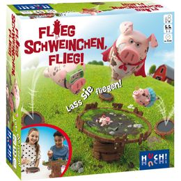 Spiel "&raquo;Flieg, Schweinchen, flieg&laquo;", bunt, HUTTER TRADE SELECTION, Spiele, Kinder