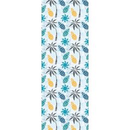 Vinyltapete queence "Tiegan", blau, B:0,9m L:2,5m, Vinyl, Tapeten, 90x250cm, selbstklebend, kinderleichte Anbringung,, Sticker