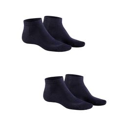 Sneakersocken Hudson "Sneaker Only 2-Pack", Herren, Gr. 39-42, blau (marine 0335), Obermaterial: 75% Baumwolle CO. 23% Polyamid PA. 2% Elasthan EL., Socken Sneakersocken
