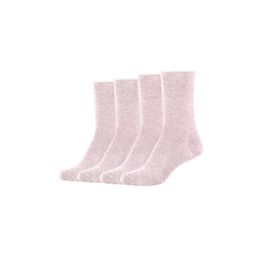 Socken s.Oliver "Socken 4er Pack", Damen, Gr. 35-38, rosa (ros&eacute; melange), 75% Viskose, 23% Polyamid, 2% Elasthan, uni, Socken Socken