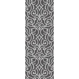 Vinyltapete queence "Mortiz", grau, B:0,9m L:2,5m, Vinyl, Tapeten, 90x250cm, selbstklebend, kinderleichte Anbringung,, Sticker