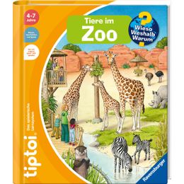 Kinderbuch Ravensburger "tiptoi Wieso? Weshalb? Warum? Tiere im Zoo", bunt, B:24,5cm H:27,8cm, B&uuml;cher, Made in Europe