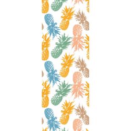 Vinyltapete queence "Bobbi", orange, B:0,9m L:2,5m, Vinyl, Tapeten, 90x250cm, selbstklebend, kinderleichte Anbringung,, Sticker