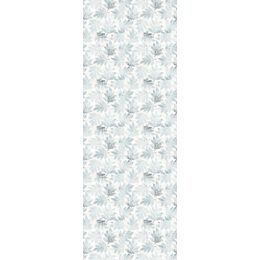 Vinyltapete queence "Selbstklebende Tapete 90x250cm mit herbstlichem Motiv", grau (grau, wei&szlig;, blau), B:0,9m L:2,5m, Vinyl, Tapeten