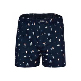 Webboxer Happy Shorts "Web-Boxershorts 1er Pack", Damen, Gr. L, bunt (beach), Obermaterial: 100% Baumwolle CO., Unterhosen