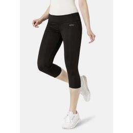3/4-Leggings STOOKER WOMEN "Poly-Stretch Sport Leggings", Damen, Gr. 44/46, schwarz, Stoff, 88% Polyester, 12% Elasthan, eng 3/4-L&auml;nge, Hosen, Legging Fit Sport f&uuml;r Damen