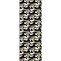 Vinyltapete queence "Sam", grau, B:0,9m L:2,5m, Vinyl, Tapeten, 90x250cm, selbstklebend, kinderleichte Anbringung,, Sticker