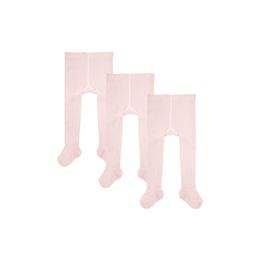 Strumpfhose Camano "Strumpfhose 3er Pack", Jungen, Gr. 62/68, rosa (ros&eacute;), 75% Baumwolle, 22% Polyamid, 3% Elasthan, Strumpfhosen Strumpfhose