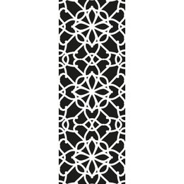 Vinyltapete queence "Zahra", schwarz, B:0,9m L:2,5m, Vinyl, Tapeten, 90x250cm, selbstklebend, kinderleichte Anbringung,, Sticker