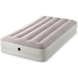 Luftbett Intex "Dura-Beam Prestige mid-rise mit USB150 Pumpe" Gr. 99, grau, Luftbetten, B/H/L: 99cm x 30cm x 191cm, Kunstseide, Vinyl, B:99cm H:30cm L:191cm