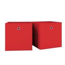 Faltbox Vcm "2er Set Faltbox Klappbox Aufbewahrungsbox Boxas", rot, B:27cm T:27cm, Aufbewahrungsboxen