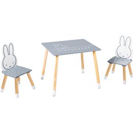 Kindersitzgruppe Roba "miffy", grau (grau, wei&szlig;, natur), Sitzm&ouml;bel-Sets, Kinder