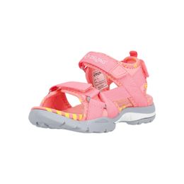 Sandale ZIGZAG "Brisme", M&auml;dchen, Gr. 28, pink (pink, grau), Kunstfaser, Schuhe Sandale, mit praktischen Klettverschl&uuml;ssen
