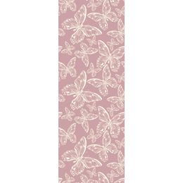 Vinyltapete queence "Zora", rosa, B:0,9m L:2,5m, Vinyl, Tapeten, 90x250cm, selbstklebend, kinderleichte Anbringung,, Sticker