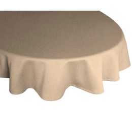 Tischdecke WIRTH "Westport" Gr. 1, grau (taupe), B:190cm L:130cm, Polyester, Tischdecken, Tischdecke, Made in Germany, Jacquard Dekostoff, Blatt-Design, Pflegeleicht
